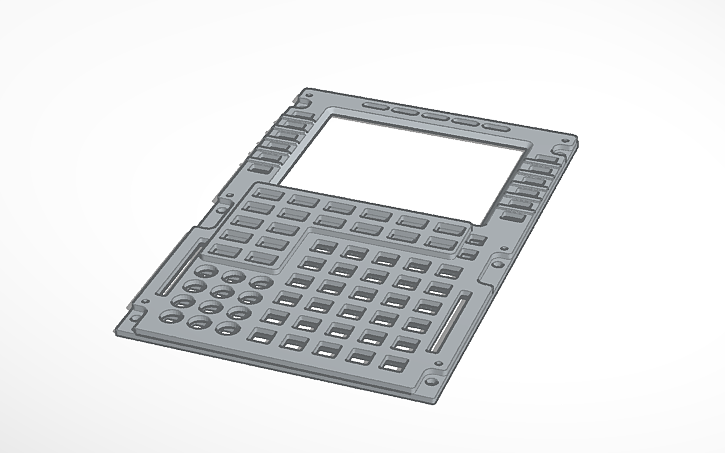 3D design A320 MCDU | Tinkercad