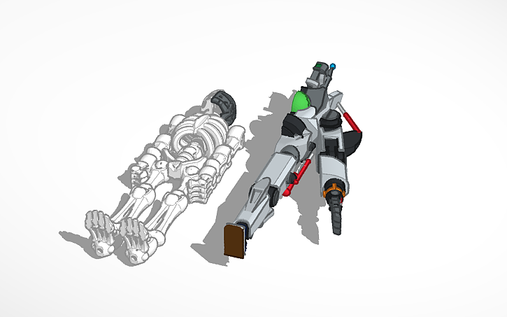 3D design Skeleton cyborg - Tinkercad