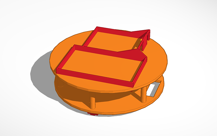 3D design Line Following Robot - Tinkercad