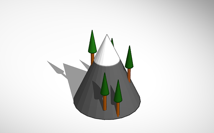 3D design Mountain - Tinkercad