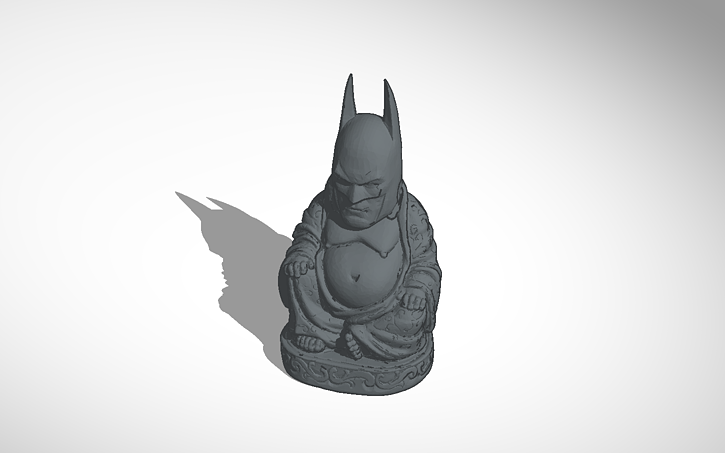 3D design Buddha Batman - Tinkercad