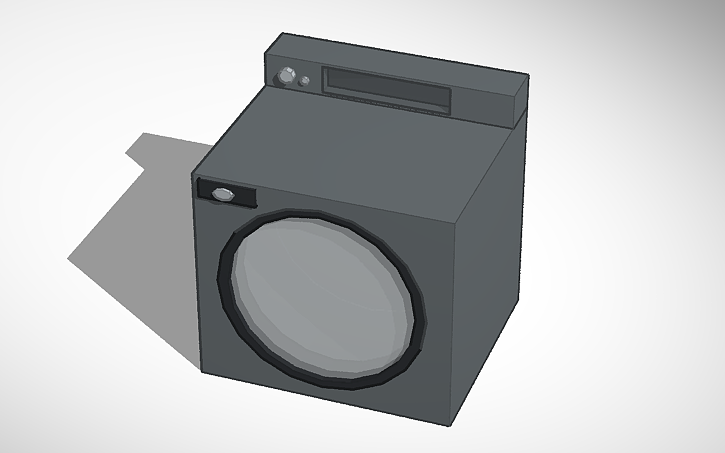 3D design washing machine - Tinkercad
