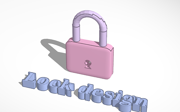 3d Design Lock Tinkercad