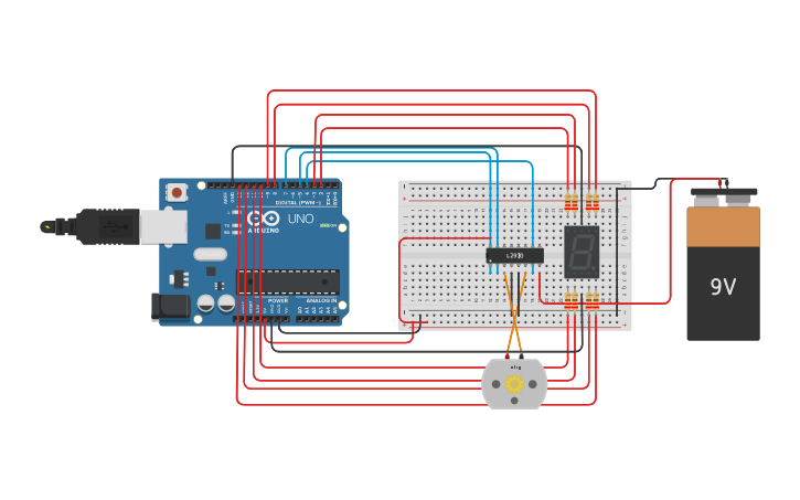 Circuit design Mini PAP | Tinkercad