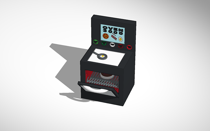 3D design oven - Tinkercad
