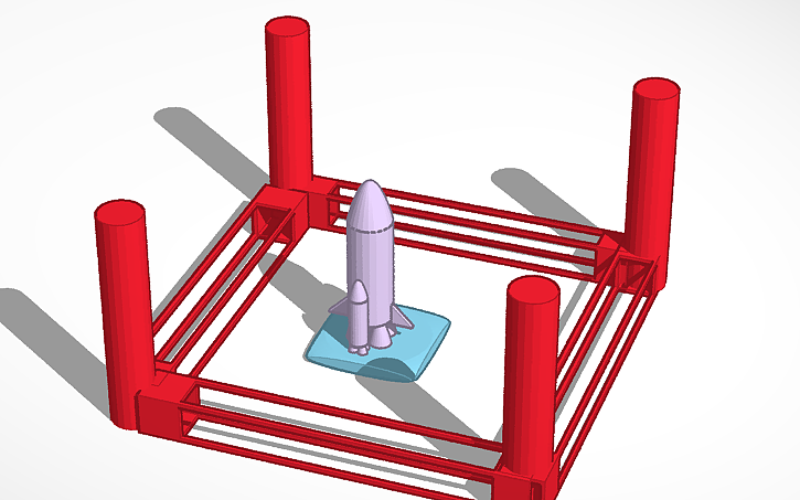 3D design rocket girl - Tinkercad