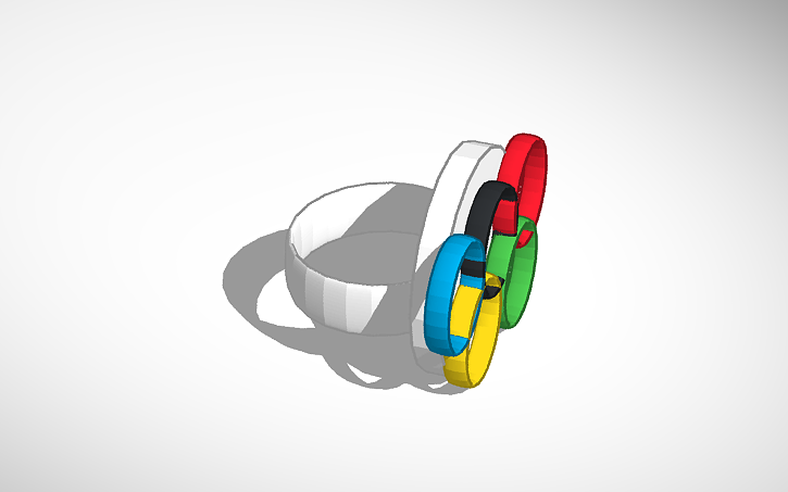 3D design Olympic Rings Ring | Tinkercad