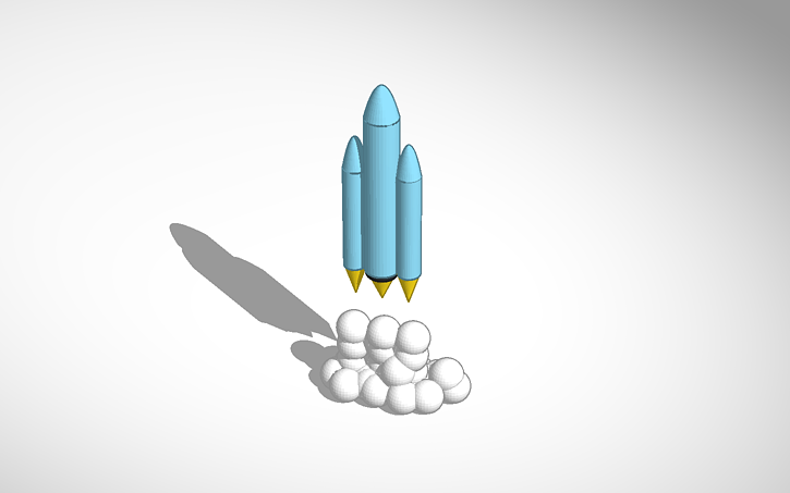 3D design Rocket (basic) - Tinkercad