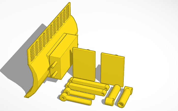 3D design 1/64 silage blade - Tinkercad