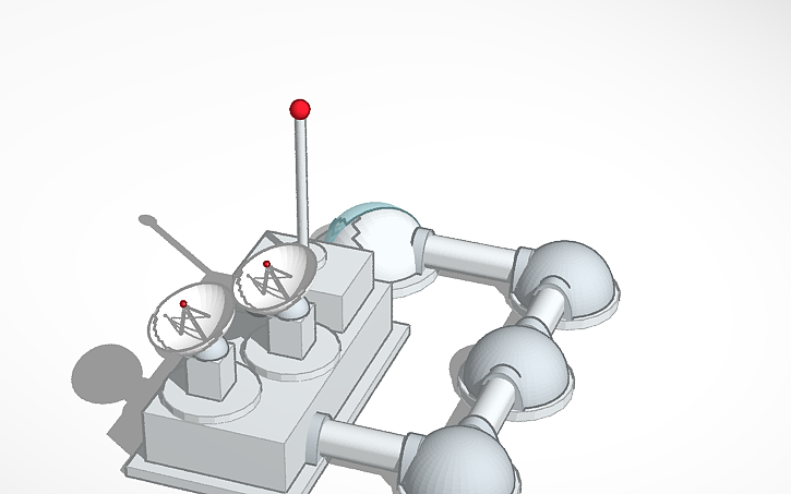 3D design Ground Station - Tinkercad