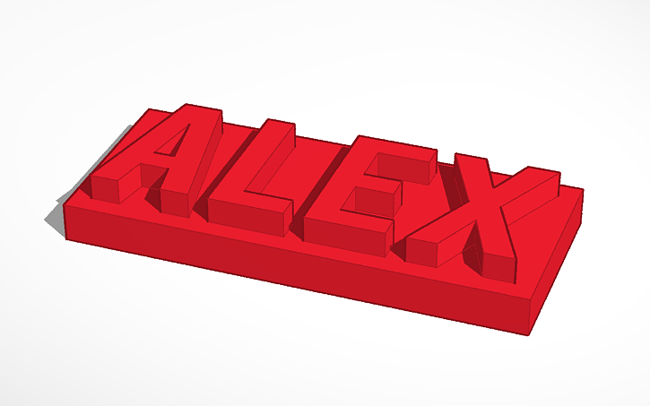 3D design alex - Tinkercad