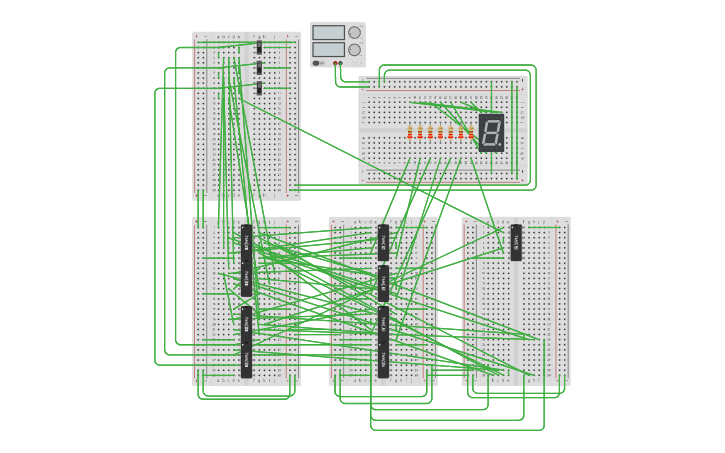 Circuit design Functional Date of Birth - Tinkercad