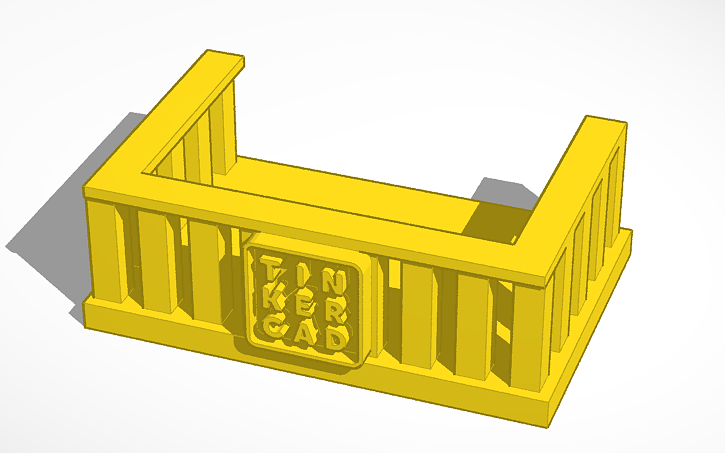 3D design balkon - Tinkercad