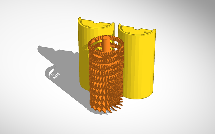 3D design Axial Compressor - Tinkercad