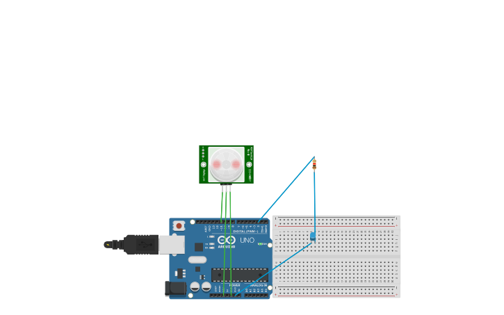 Circuit design Sensor de Led Sencillo - Tinkercad