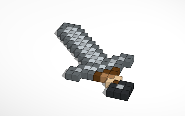 3d Design Stone Sword Project Tinkercad