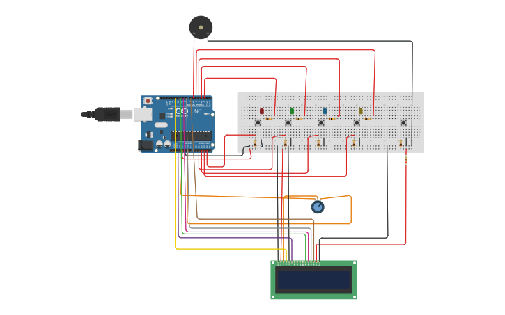 Circuit design Simon Says Final Project - Tinkercad