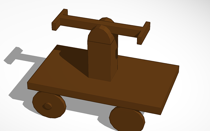 3D design hand-car (train) - Tinkercad