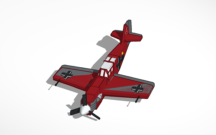 3D design Messerschmitt ME-109 (BF-109) - Tinkercad
