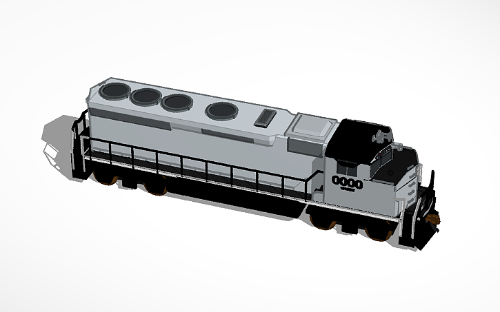 3D design Unpainted GP40XLW - Tinkercad