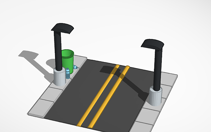 3D design Roads - Tinkercad