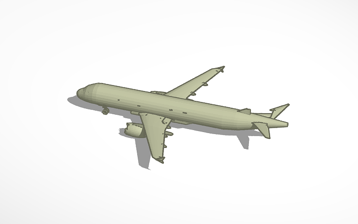 3D design airplane - Tinkercad