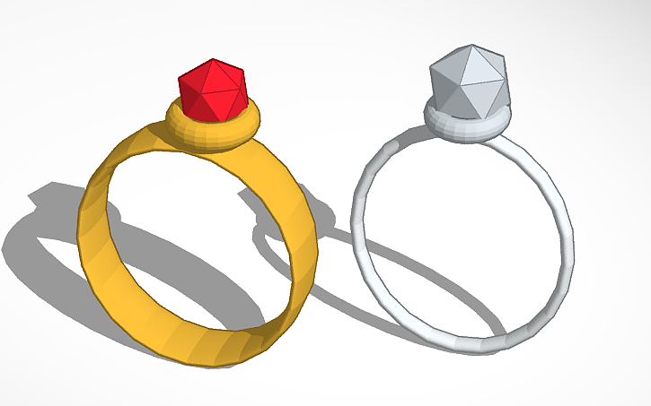 3D design rings - Tinkercad