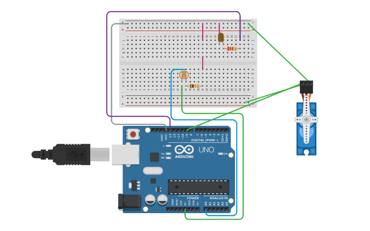 Circuit design Copy of Copy of задание1 - Tinkercad