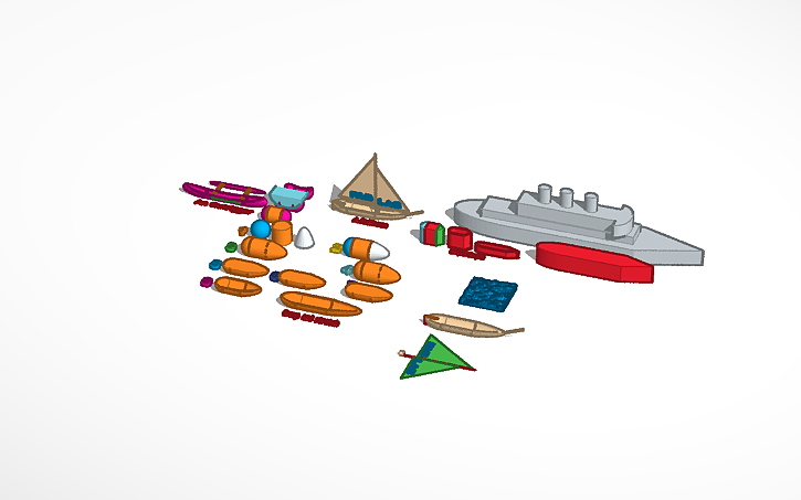 3D design Build a floating boat Rev2 - Tinkercad