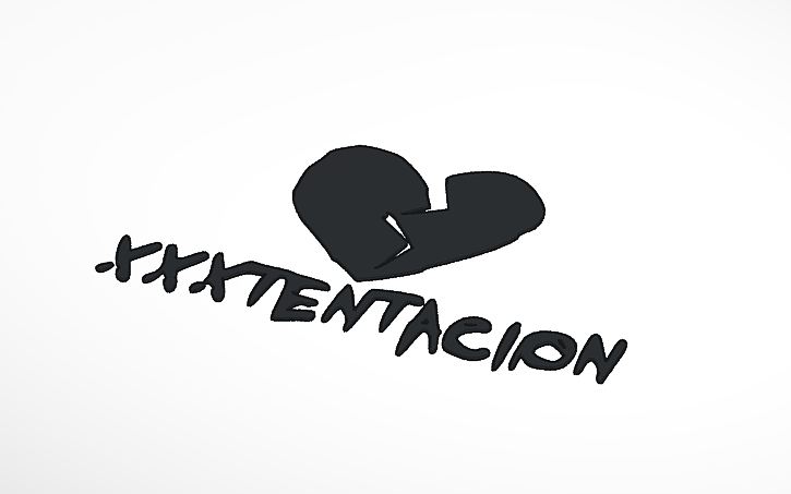 3D design XXXTentacion Logo | Tinkercad