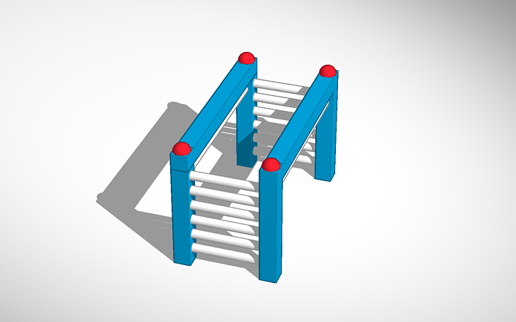 3D design Monkey Bars v2 | Tinkercad