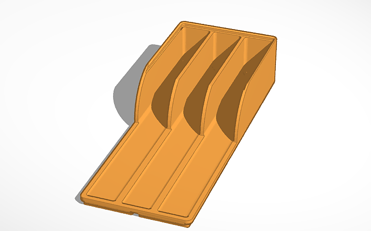 3D design Medium & Large Pliers Rack | Gridfinity | 2x5 - Tinkercad