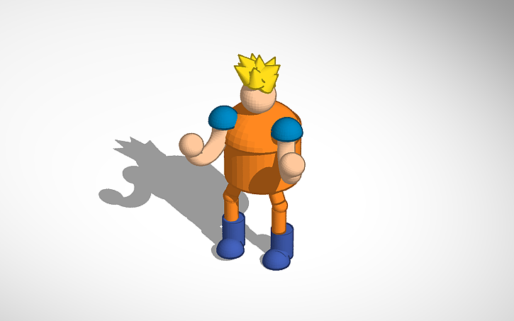 3D design A derpy Super Goku. | Tinkercad