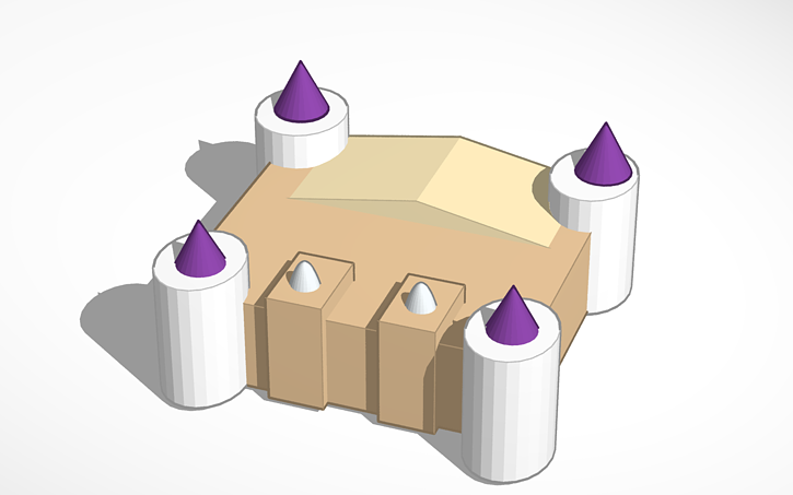 3D design Waffle Castle - Tinkercad