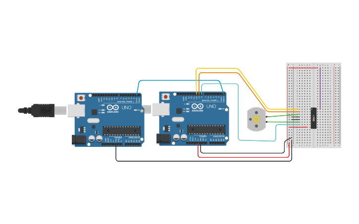 Circuit design Using H-Bridge | Tinkercad