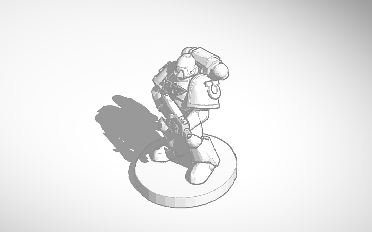 3D design Completed Ultramarine Miniature - Tinkercad