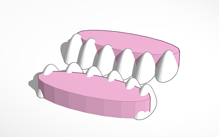 3D design my pair of teeth - Tinkercad