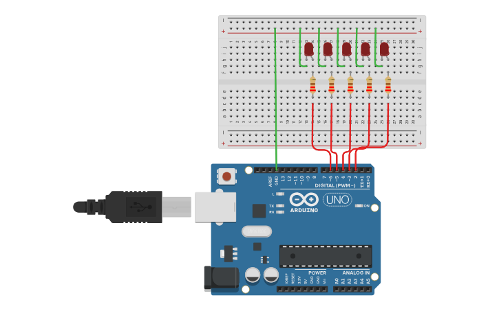 Circuit design 24b_Serial Input - Tinkercad