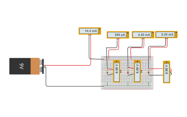 Circuit design simple parallel circuit | Tinkercad