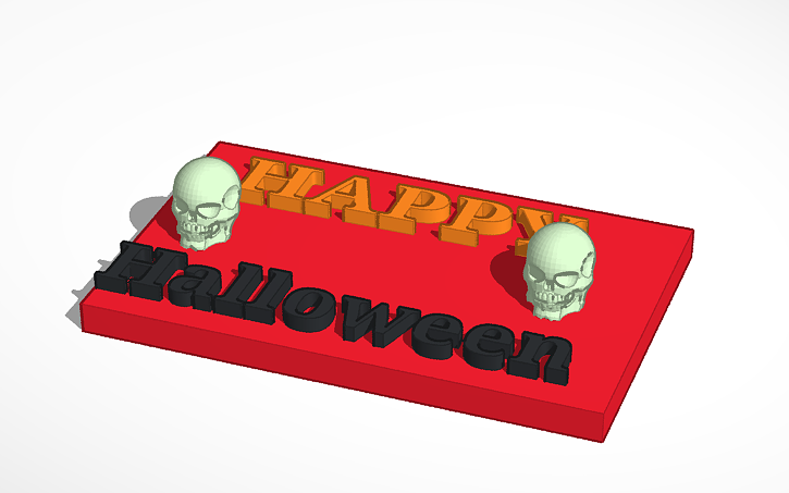 3D design Halloween project - Tinkercad