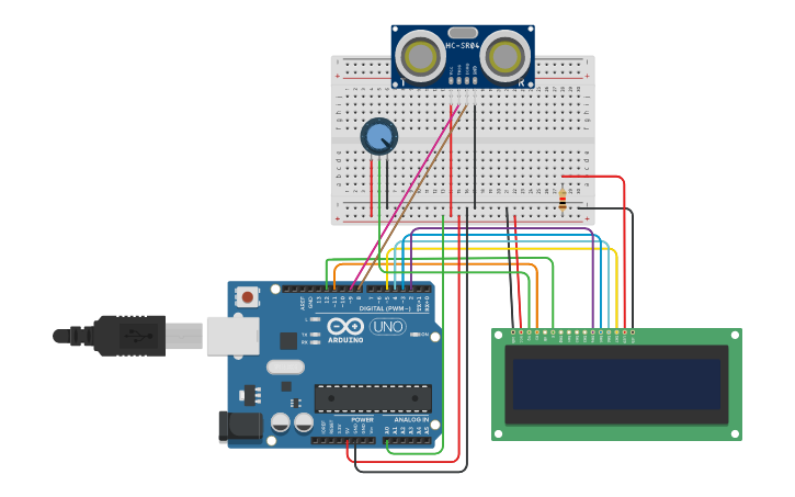 Circuit design Tugas P9 - Embedded Systems | Tinkercad