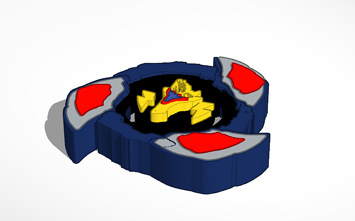 3D design my beyblade trilios - Tinkercad