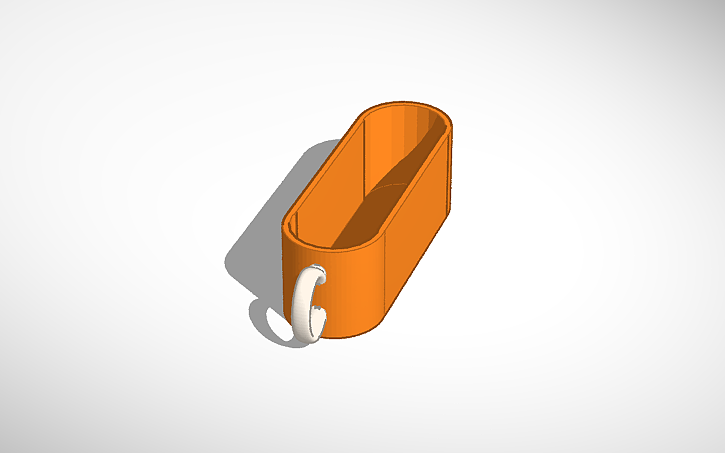 3D design uncomfortable long mug meme - Tinkercad