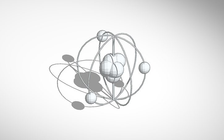 3d Design Atom Tinkercad