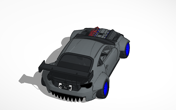 3D design Greddy V8 Twin Turbo Toyota GT86 - Tinkercad