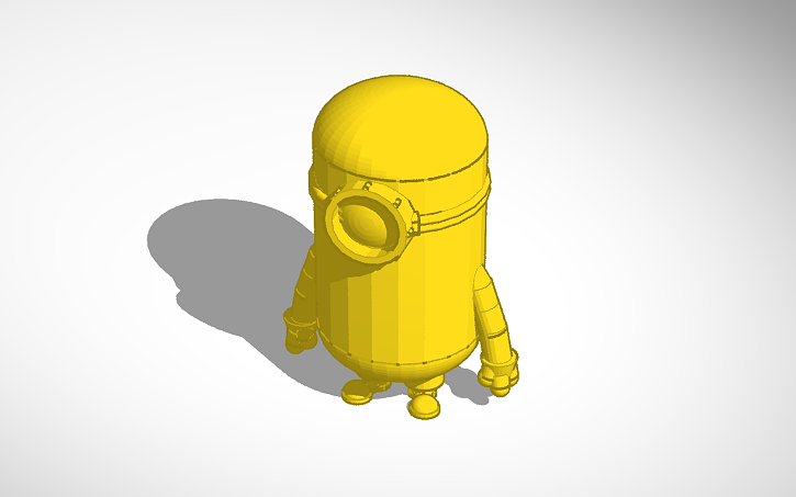 3D design Minion - Tinkercad