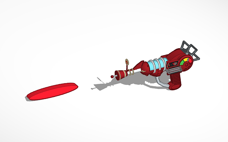 3D design ray gun - Tinkercad
