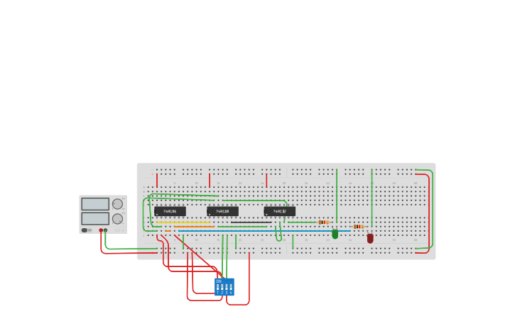 Circuit design Full Adder - Tinkercad