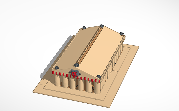 3D design Parthenon - Tinkercad