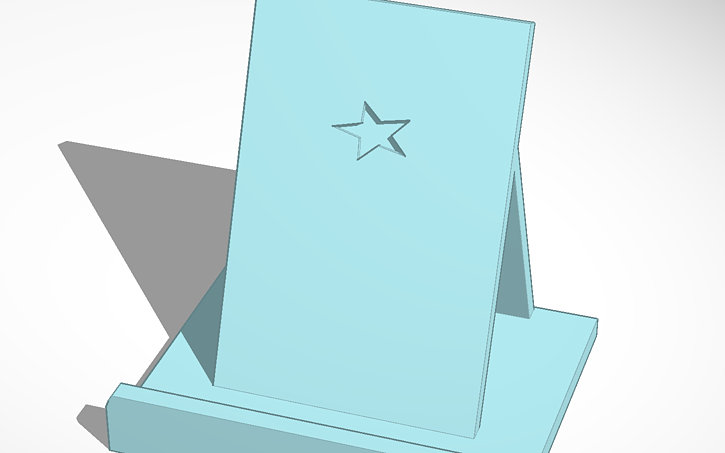 3D design Cellphone Stand - Tinkercad